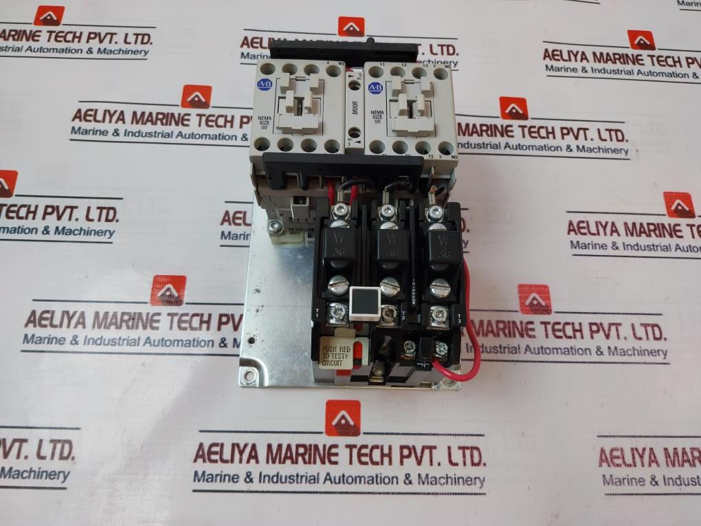 Allen-Bradley 500-NX101 Contactor W/ Overload Relay 592-JOV16 & Starte ...