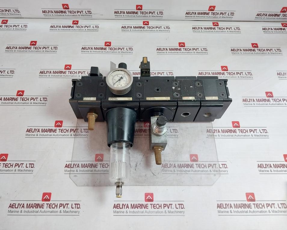 Aventics 0821300977 Pneumatic Frl Unit With Valve Manifold 16 Bar 0821 ...