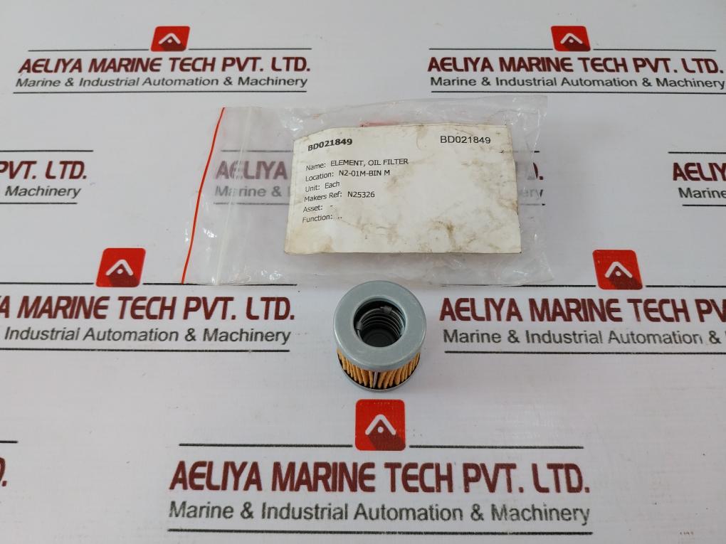 Bauer N25326 Oil Filter Element Bd021849 – Aeliya Marine Tech
