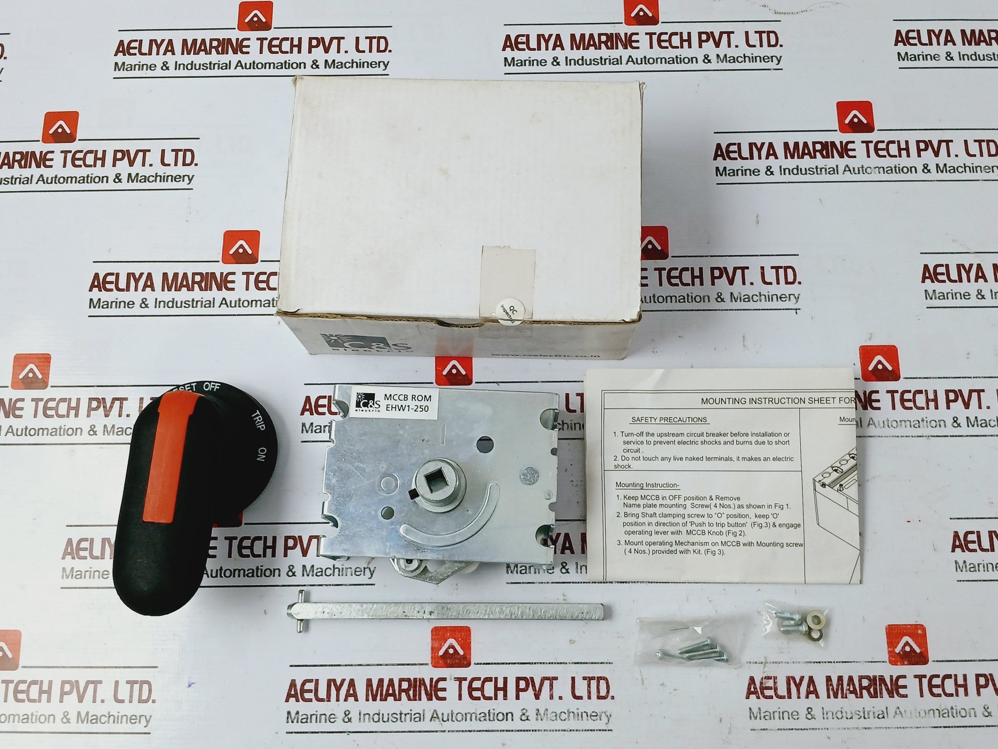 C&S Electric Ehw1-250 Extended Rotary Handle Mccb Rom – Aeliya Marine Tech