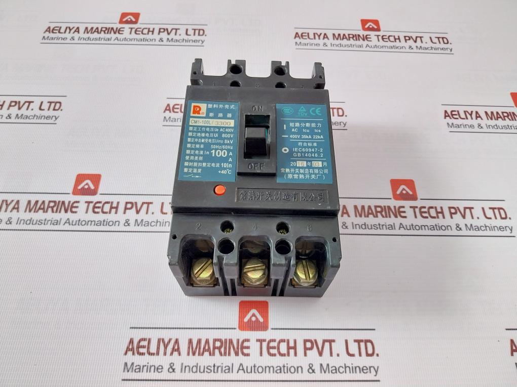 Changshu Cm1-100L/3300 Plastic Shell Type Circuit Breaker 50Hz/60Hz 10 ...