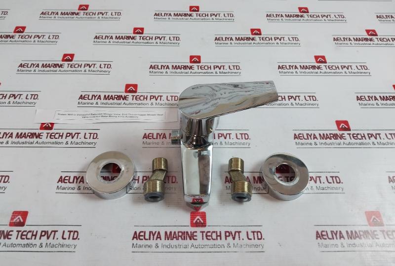Copper G1/2 Shower Valve Wall-in Concealed Mixing Valve Cold Hot Water ...