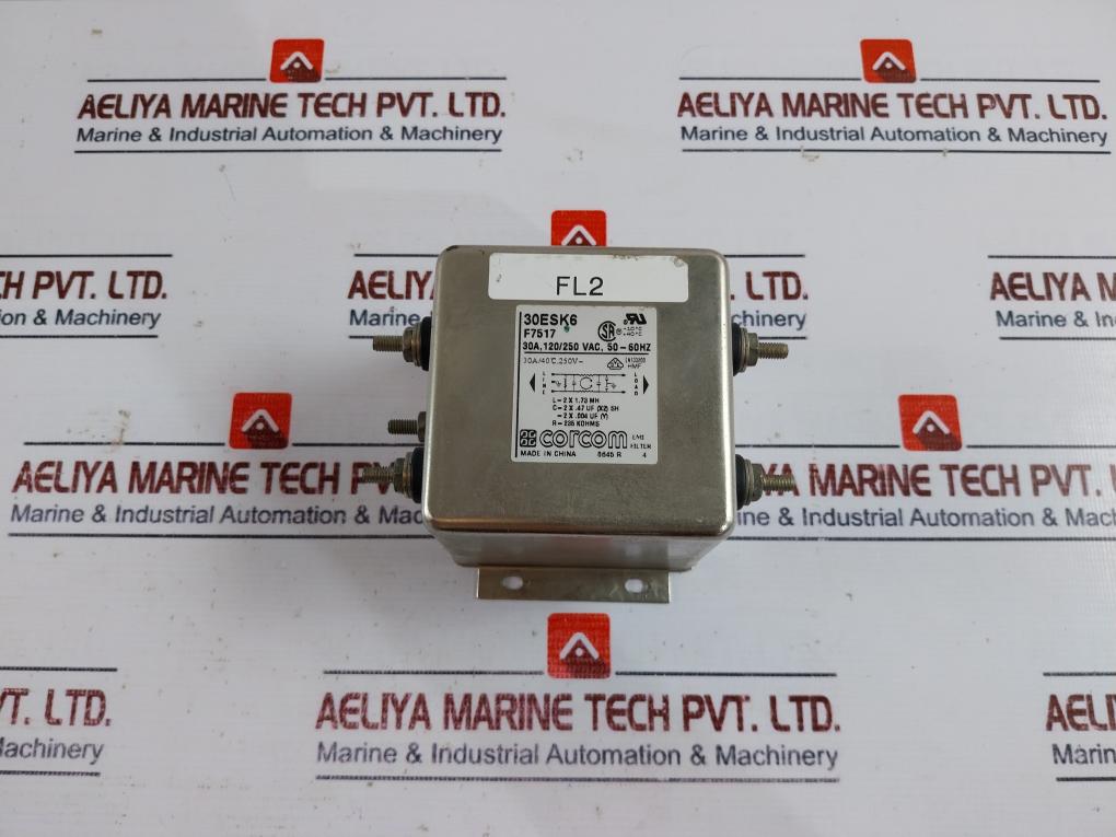 Corcom 30Esk6 F7517 Emi Power Line Filter 30A 120/250Vac 50-60Hz ...