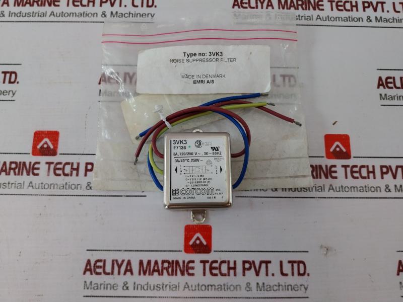 Corcom 3Vk3 Emi Filter 3A 120/250V~ 50-60Hz Noise Suppression – Aeliya ...