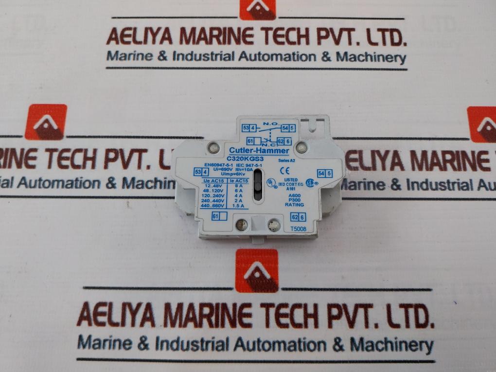 Cutler-hammer C320Kgs3 Auxiliary Contact – Aeliya Marine Tech