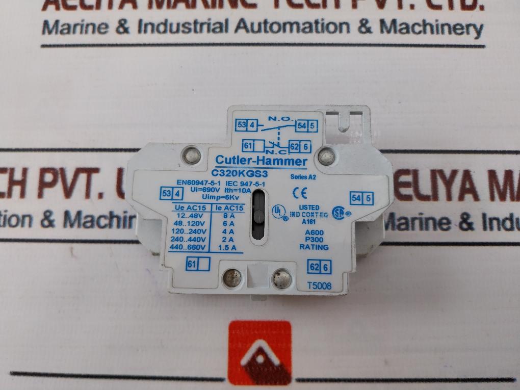 Cutler-hammer C320Kgs3 Auxiliary Contact – Aeliya Marine Tech