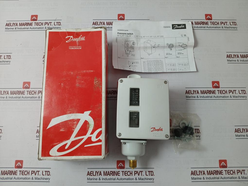 Danfoss Rt121 Pressure Switch 017A1681-03 En60947-4/-5 Ip66 7 Bar/102 ...