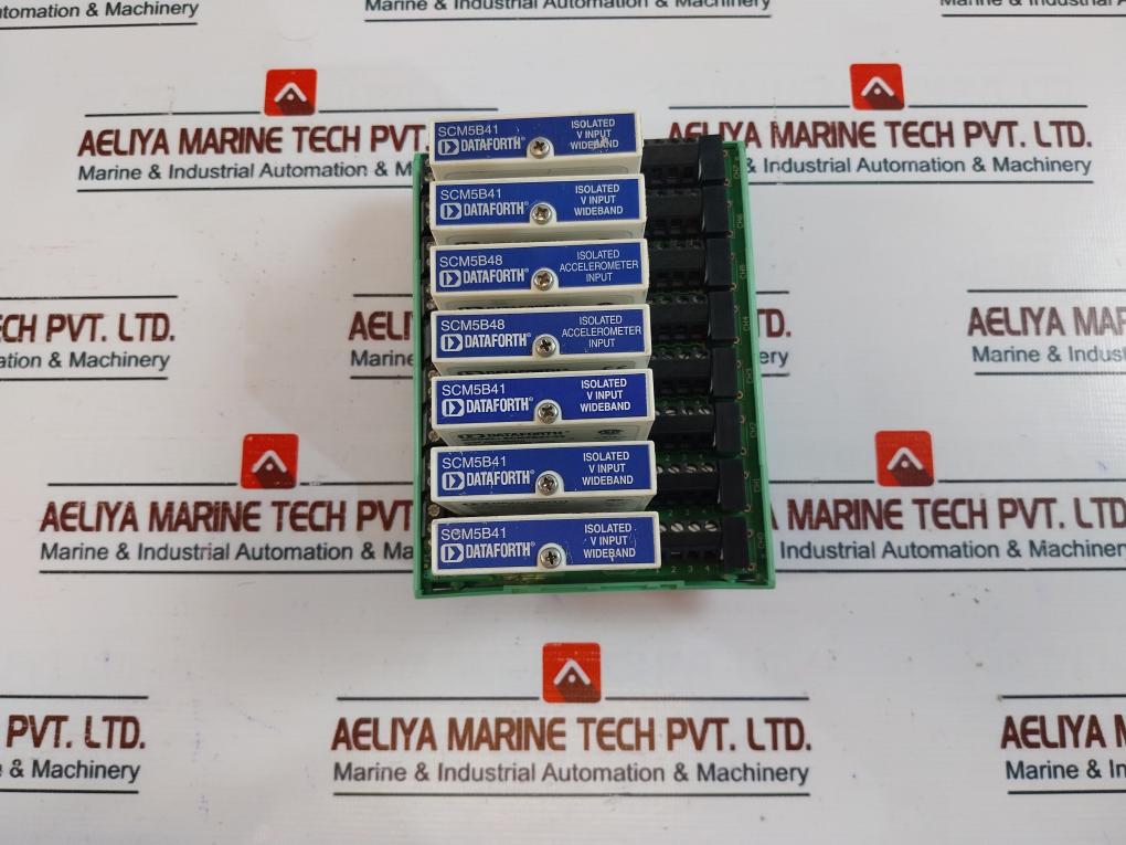 Dataforth Scmpb07 8-channel Back Panel With Modules Scm5B41, Scm5B48 – Aeliya Marine Tech