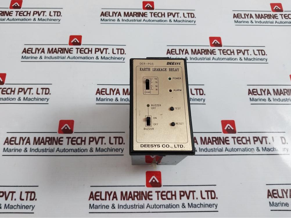 Deesys Der-p03 Earth Leakage Relay 240Vac 50/60 Hz – Aeliya Marine Tech