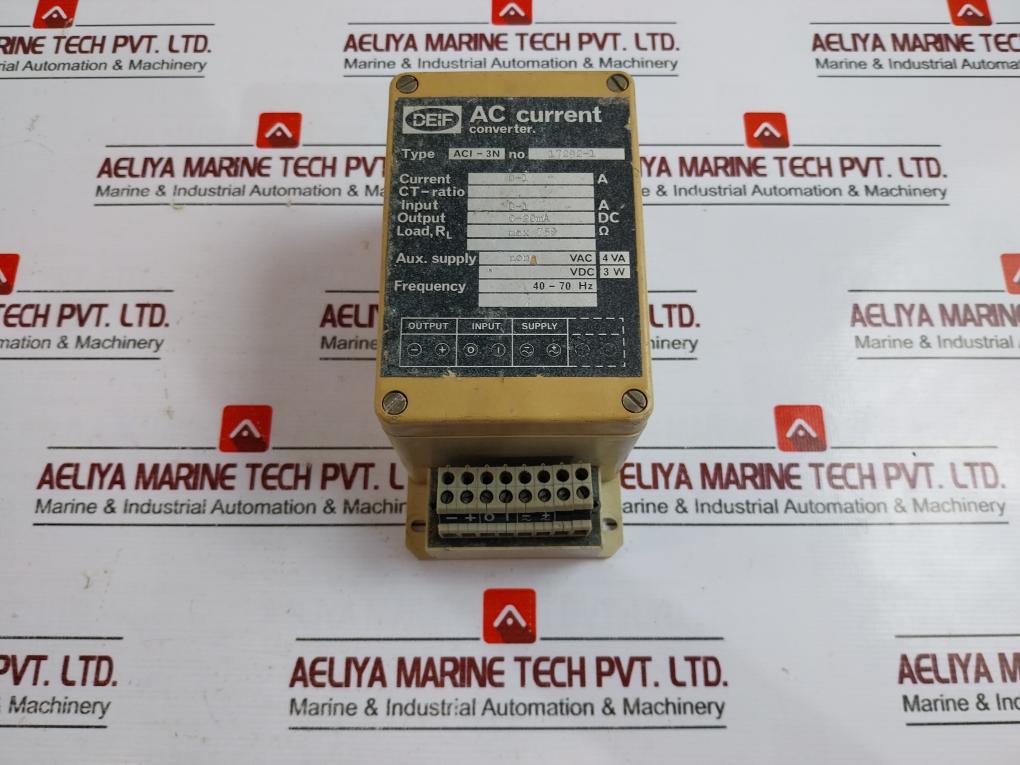 Deif Aci-3N Ac Current Converter, 0-1500A, 4-20Ma Output, 40-70 Hz – Aeliya Marine Tech