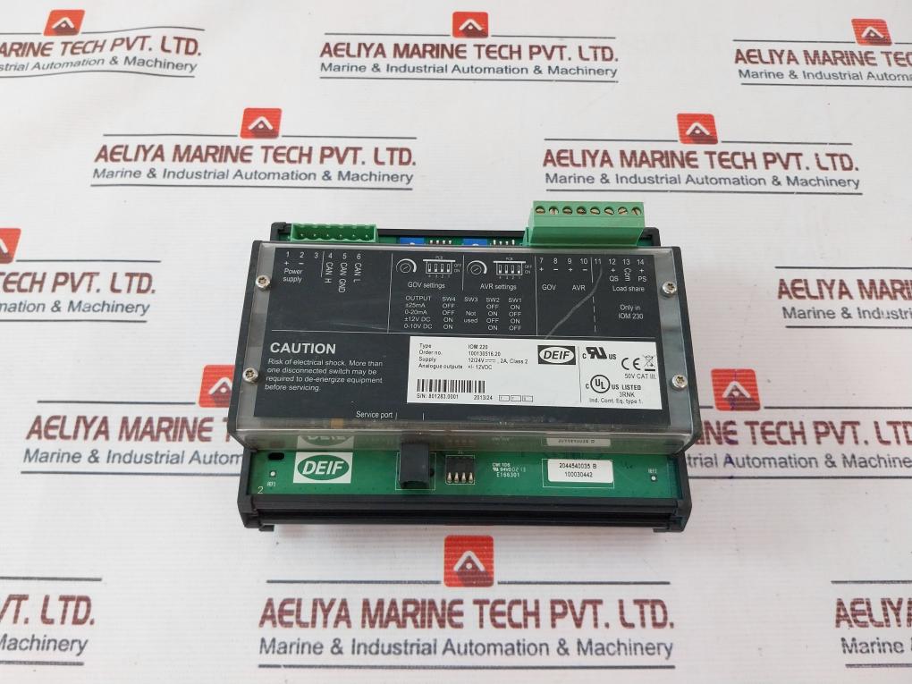 Deif Iom 220 Analog Output Module 12/24V, 2A, Class 2 – Aeliya Marine Tech