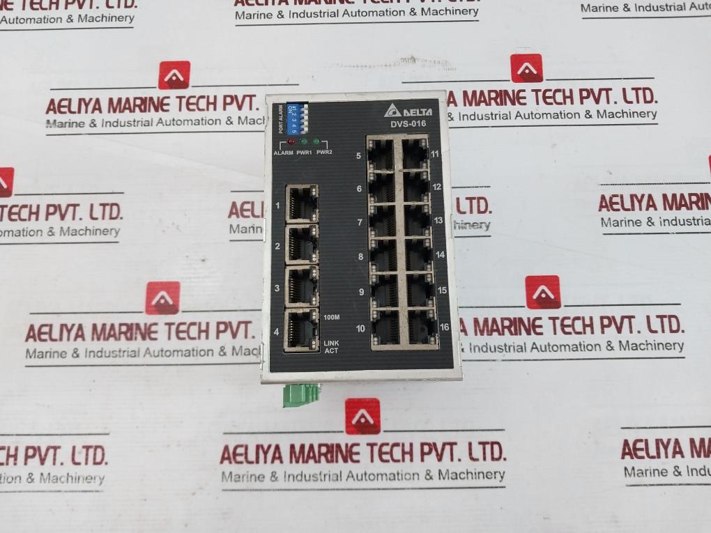 Delta Dvs-016W01 Industrial Ethernet Unmanaged Switch Class 2 12-48Vdc ...