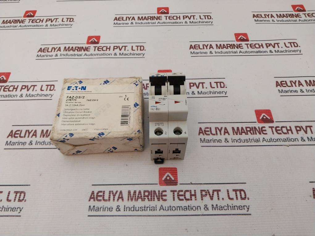 Eaton Faz-d3/2 Mini Circuit Breaker 400V 3A – Aeliya Marine Tech