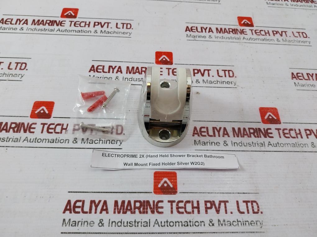 Electroprime 2x Hand Held Shower Bracket Bathroom Wall Mount Fixed Hol ...