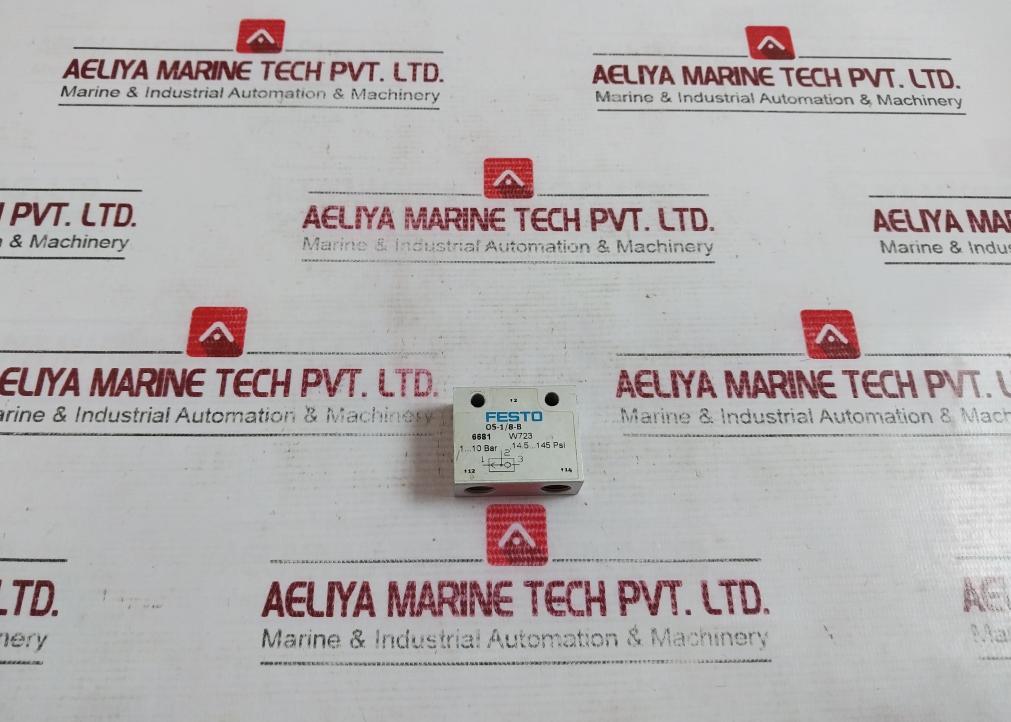 Festo Os-1/8-b Pneumatic Logic Gate Valve 1-10 Bar 14.5-145 Psi ...