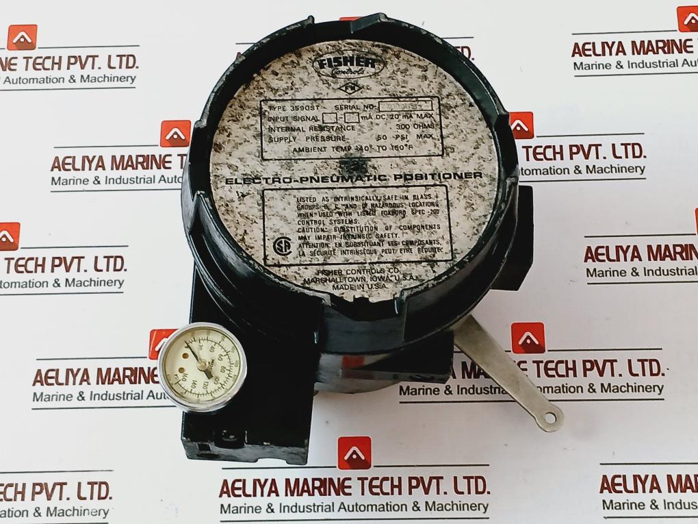 Fisher Controls 3590st Electro-pneumatic Valve Positioner 0-160 Psi ...