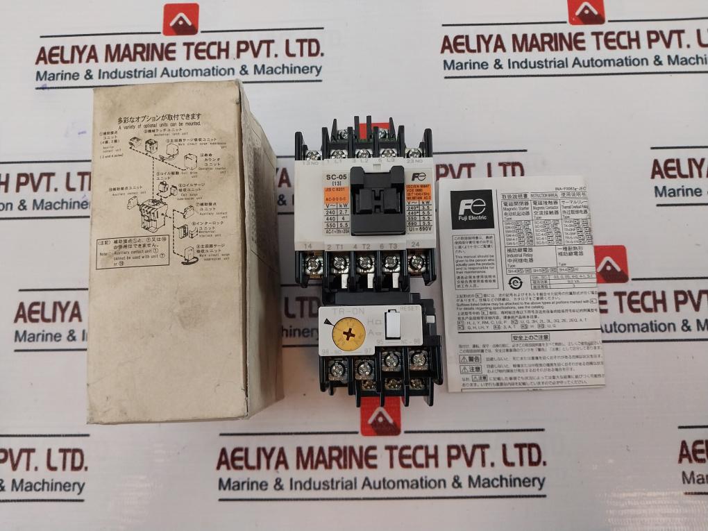 Fuji Electric Sc-05[13] Magnetic Switch With Tr-0N/Tr-on Thermal Overl ...