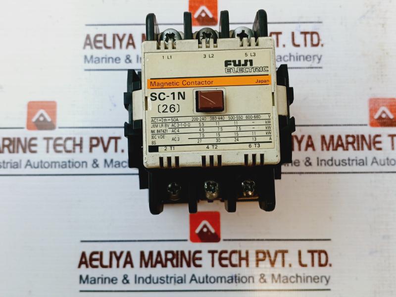 Fuji Electric Sc-1n [26] Magnetic Contactor 60/75°c Wire Cu Only ...