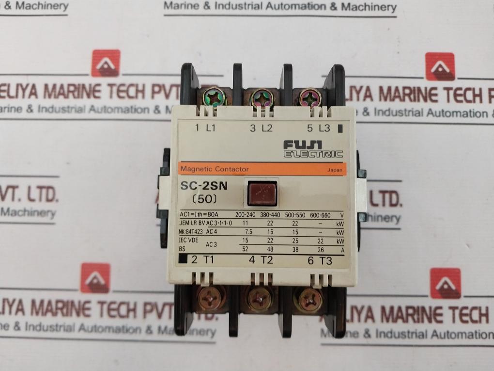 Fuji Electric Sc-2Sn [50] Magnetic Contactor 50A 380-400V 50Hz – Aeliya ...