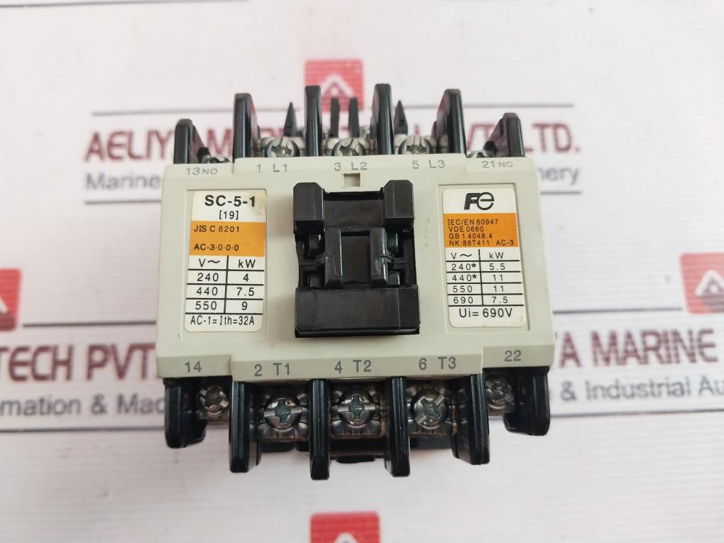 Fuji Electric Sc-5-1 [19] Magnetic Contactor 32A 690V – Aeliya Marine Tech
