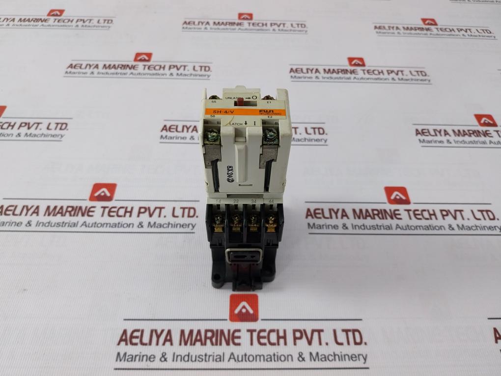Fuji Electric Sh-4/V Contact Auxiliary Relay Latch Unit Sz-v200 200-22 ...