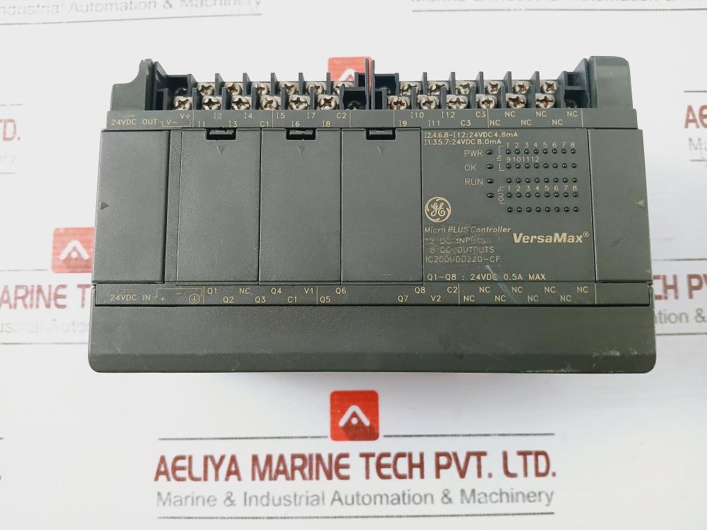General Electric Ic200Udd220-cf Micro Plus Controller 12 Dc Inputs, 8 ...
