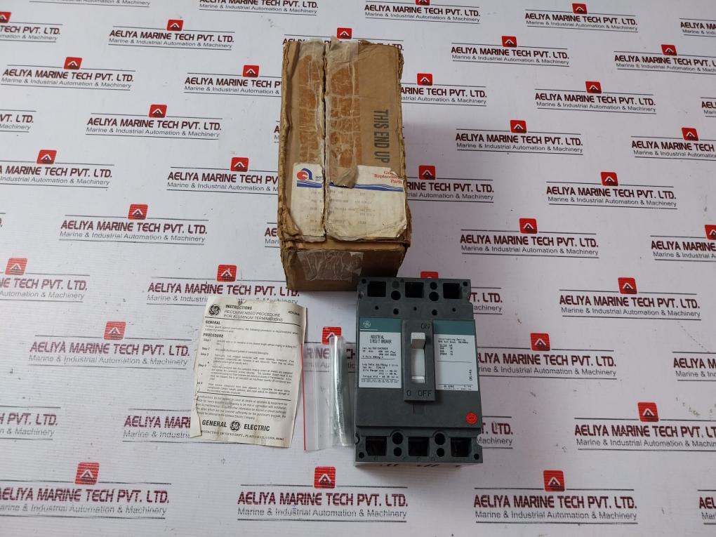General Electric Ted134C5025 3 Pole Industrial Circuir Breaker 480V 25 ...