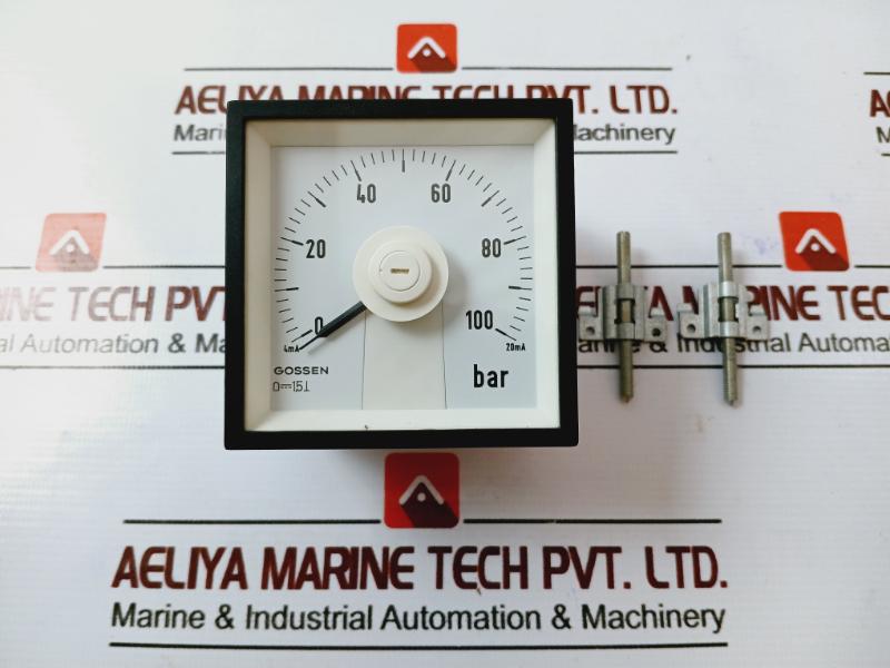 Gossen 0-100 Bar Pressure Ammeter 4Ma To 20Ma Q504 600V Cat Iii ...
