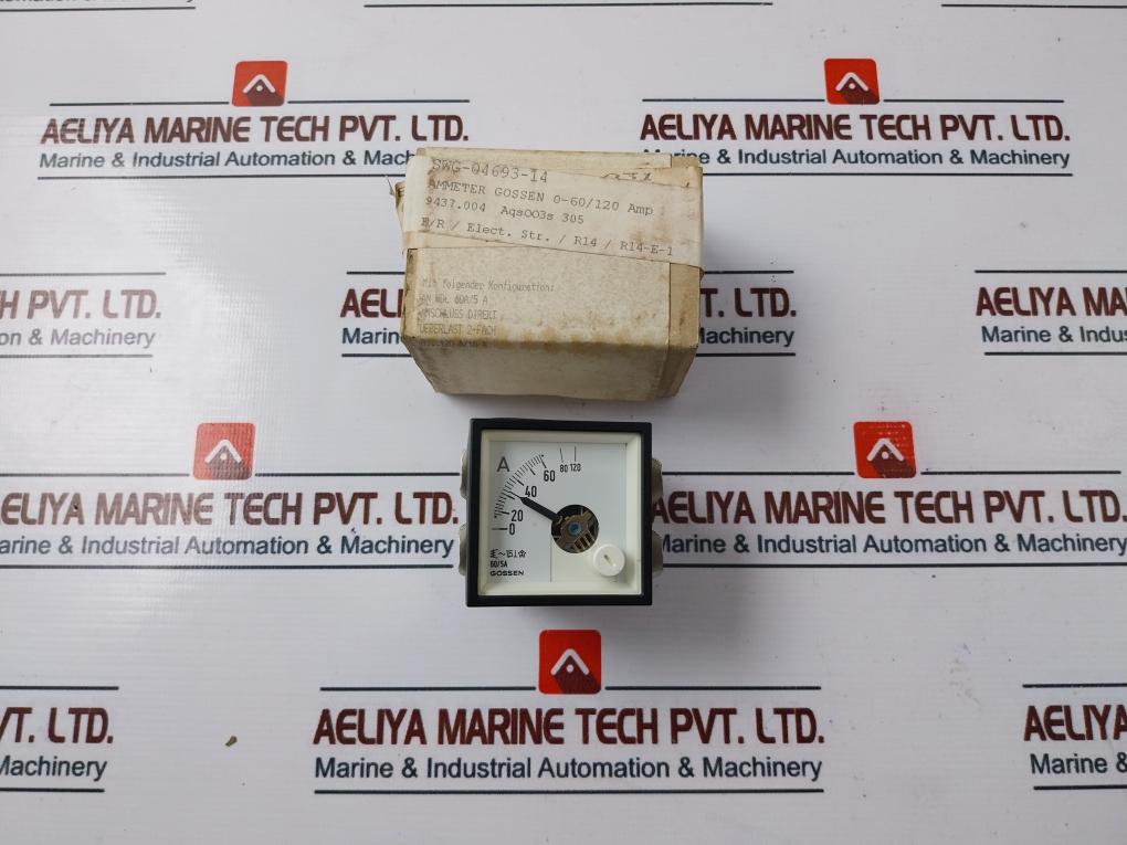 Gossen 60/5A Analog Ammeter 0-60/120Amp 5A – Aeliya Marine Tech