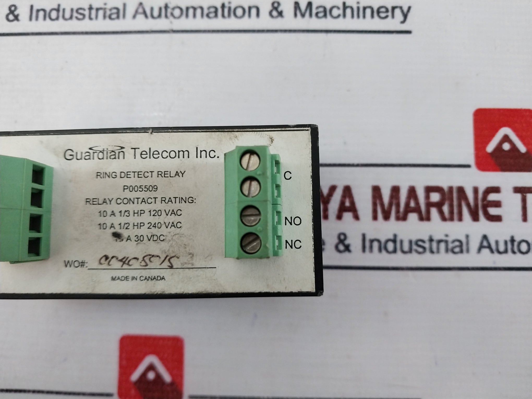 Guardian Telecom P005509 Ring Detect Relay 10a 120-240vac 30vdc ...