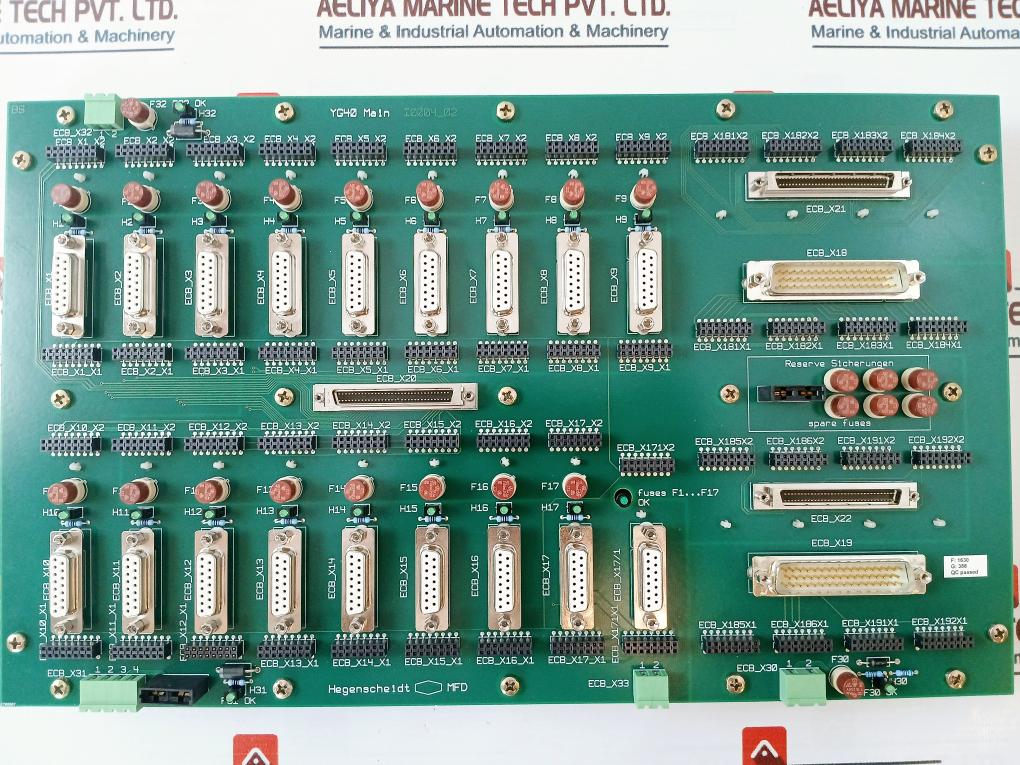 Hegenscheidt MFD YG40 Switching Assembly PCB Board – Aeliya Marine Tech