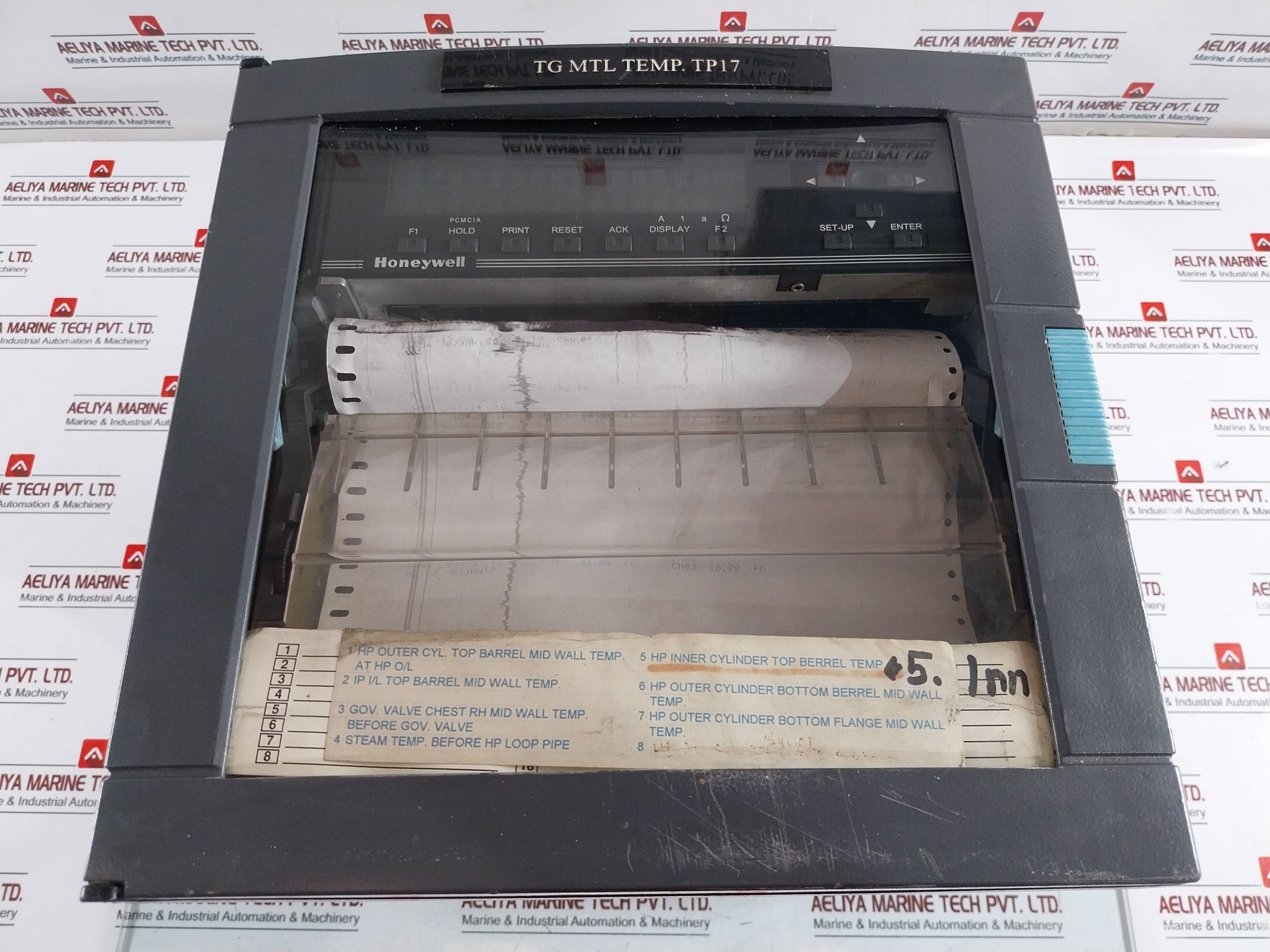 Honeywell Dpr180 Digital Strip Chart Paper Recorder 0358789300005 ...