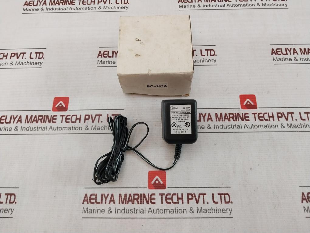 Icom Bc-147A Ac Adapter Dc 12V 200Ma E140898 35-12-200C 120V 60Hz 6W ...