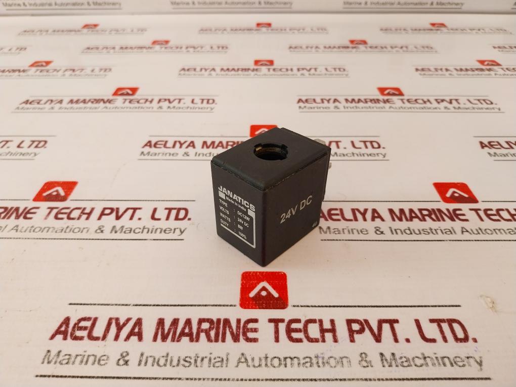 Janatics Dc12W Solenoid Valve Coil, 24V Dc, 8W, Duty 100% – Aeliya ...