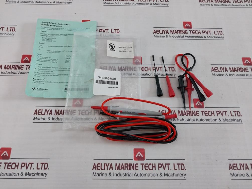 Keysight 34138A Test Lead Set 1000V 15A Cat Ii – Aeliya Marine Tech
