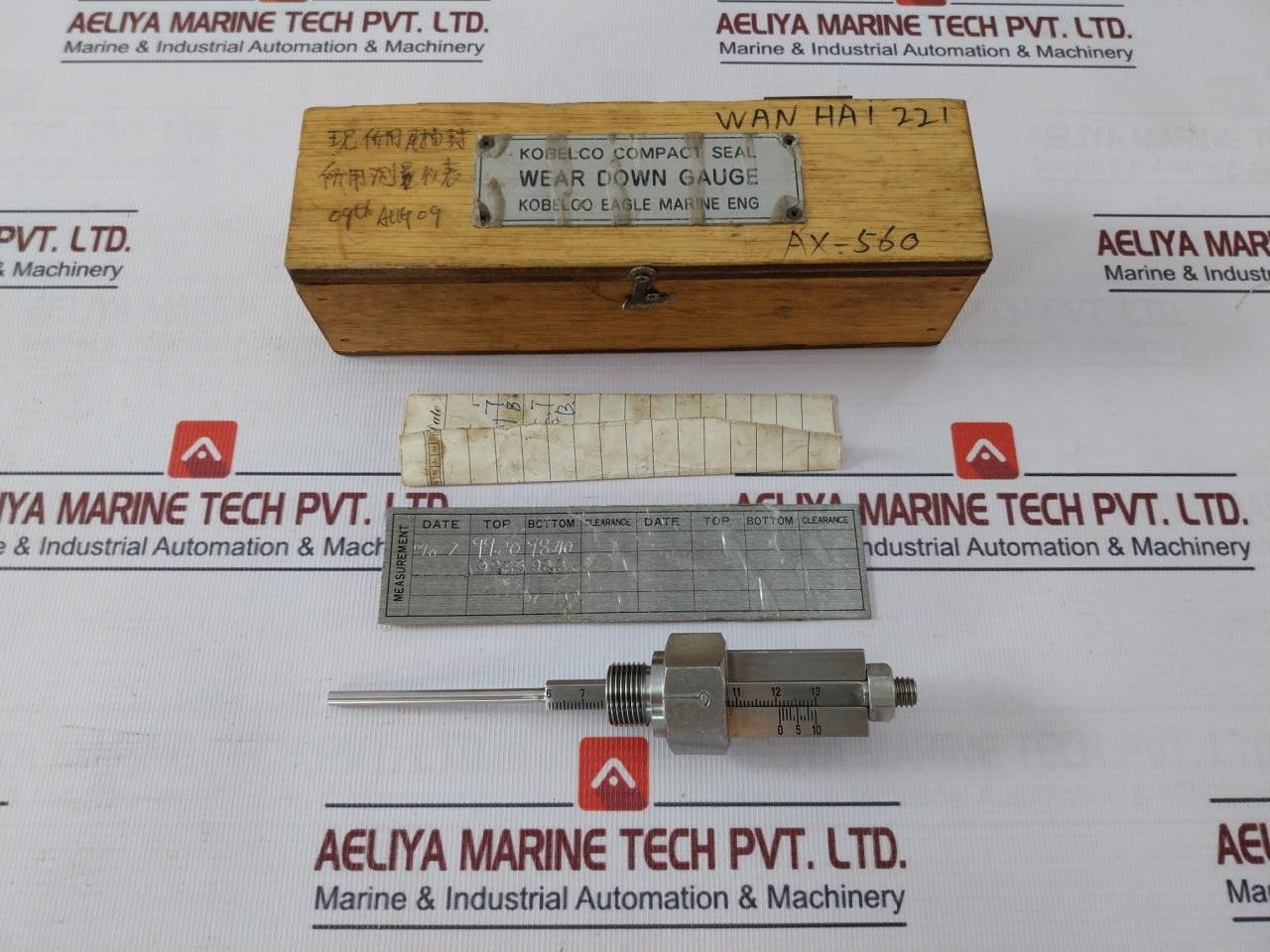 Kobelco Compact Seal Wear Down Gauge Ax-560 0-10 6-13 – Aeliya Marine Tech