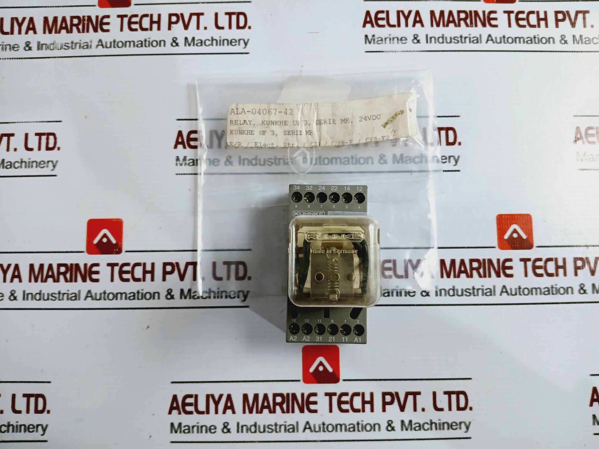 Kuhnke UF3 24VDC Universal Relay Z396 ALA-04067-42 – Aeliya Marine Tech