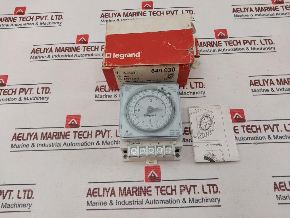 Legrand 649 930 Analogue Time Switch 230V 60Hz – Aeliya Marine Tech