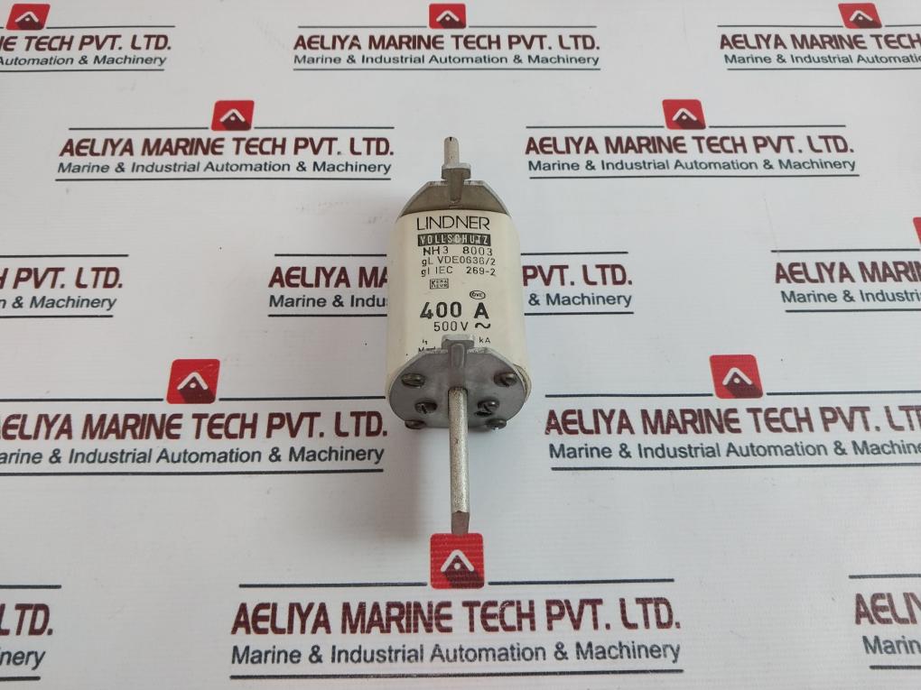 Lindner NH3 8003 Fuse Link 400A 500V – Aeliya Marine Tech