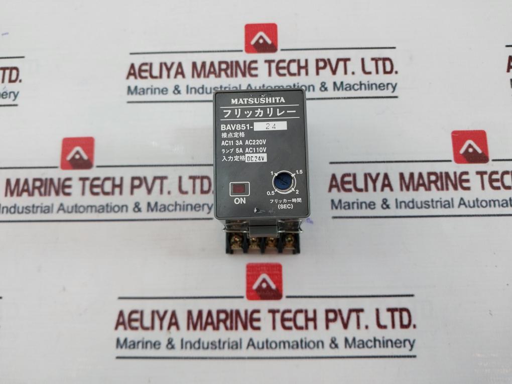 Matsushita Electric Bav851-24 Flicker Relay 220V – Aeliya Marine Tech