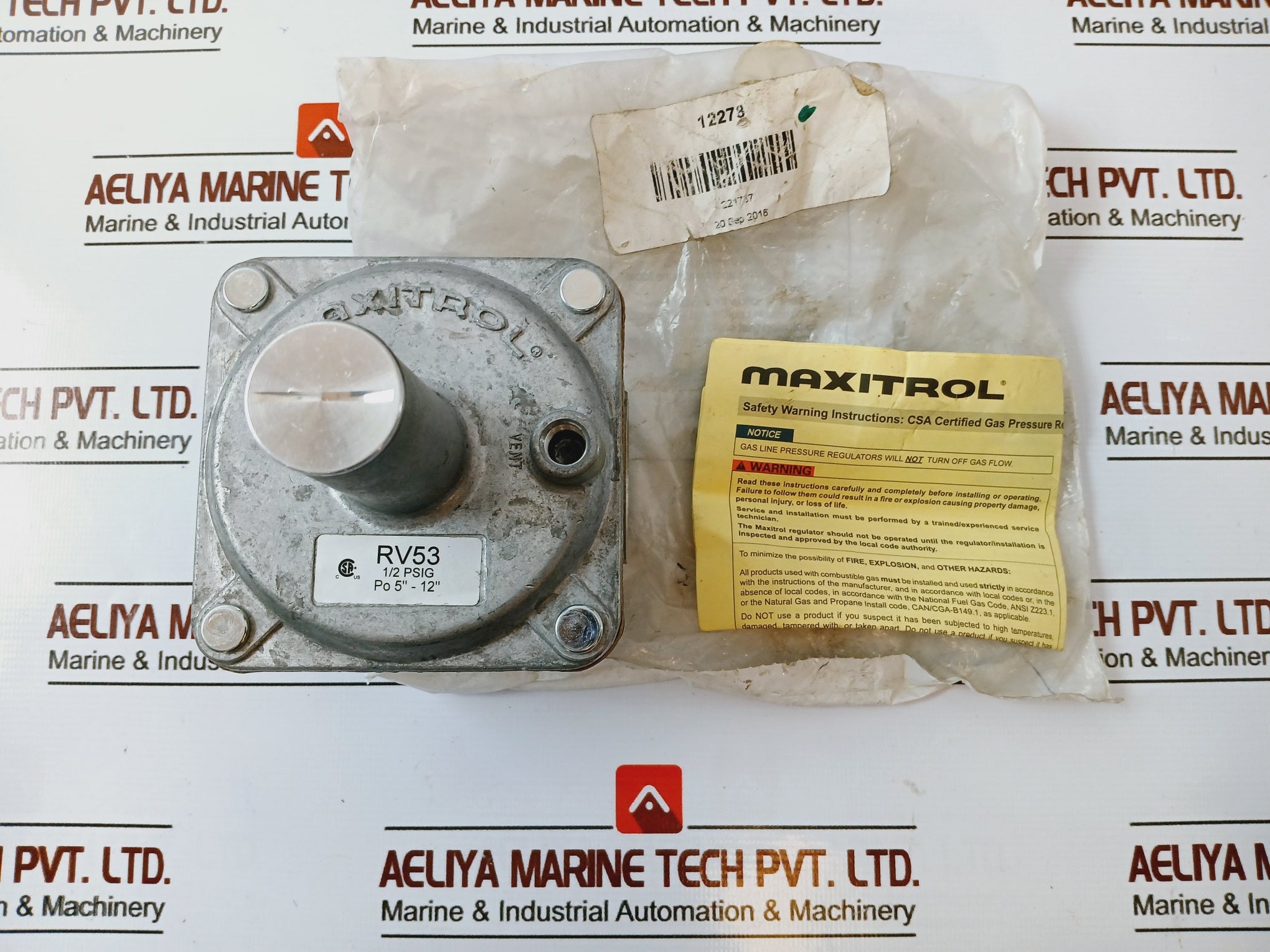 Maxitrol Rv53 Gas Pressure Regulator 1/2 Psig Po 5in - 12in – Aeliya ...