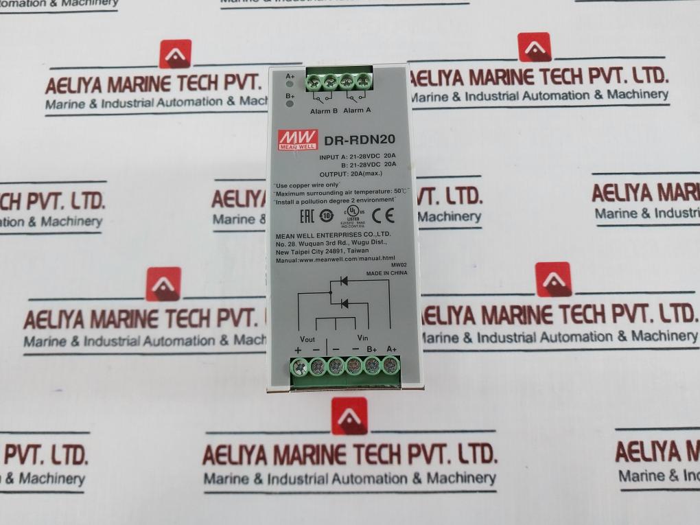 Mean Well Dr-rdn20 Power Supply Redundancy Module Eb81B72648 20A ...