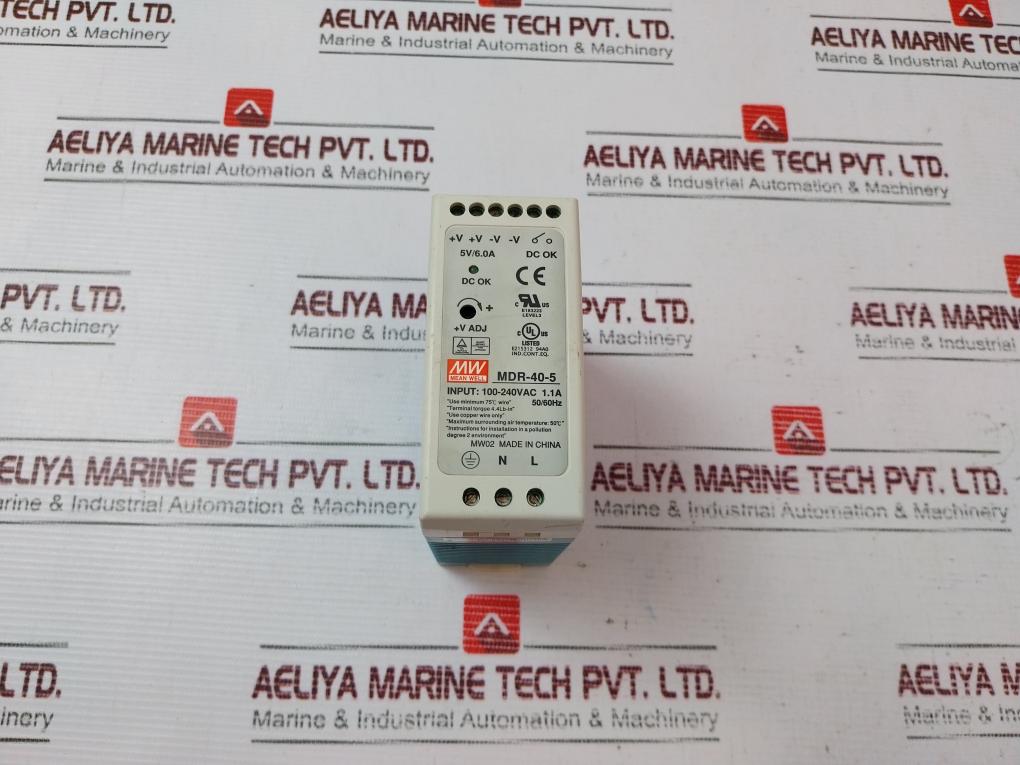 Mean Well Mdr-40-5 Power Supply 100-240Vac 50/60Hz – Aeliya Marine Tech