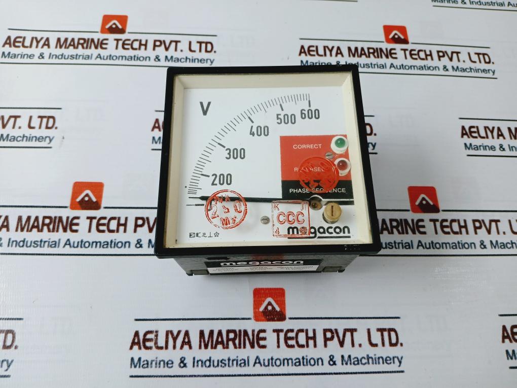 Megacon Ksp 34 Phase Monitoring Voltmeter 440V 50/60Hz – Aeliya Marine Tech