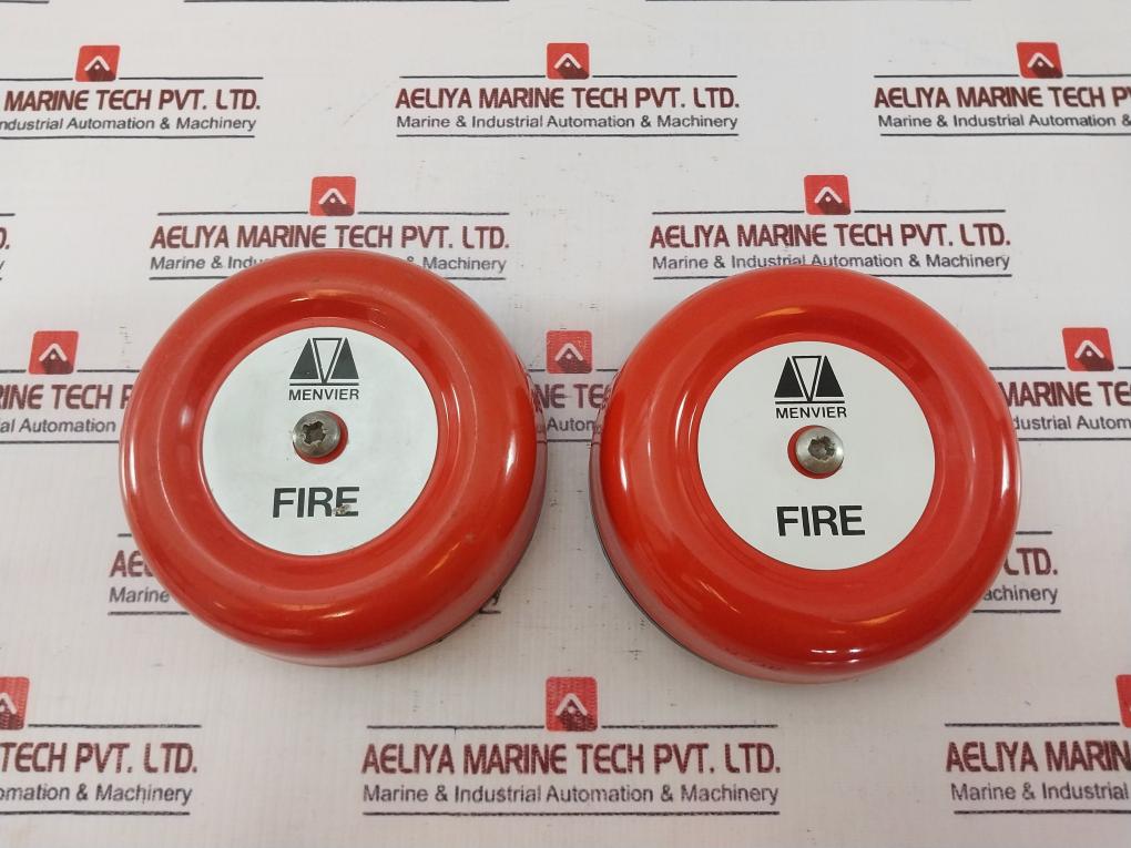 Menvier Fire Alarm Red Bell, 24v Dc – Aeliya Marine Tech
