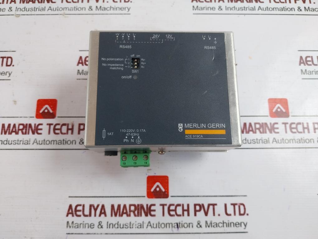 Merlin Gerin Ace 919 Ca Interface Network Rs485 24V, 110-220V, 47-63Hz ...