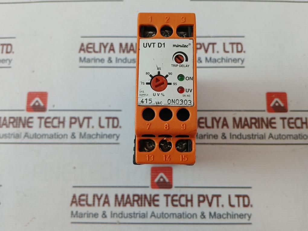 Minilec Uvt D1 Under Voltage Relay (Three Phase Three Wire) 415 Vac ...