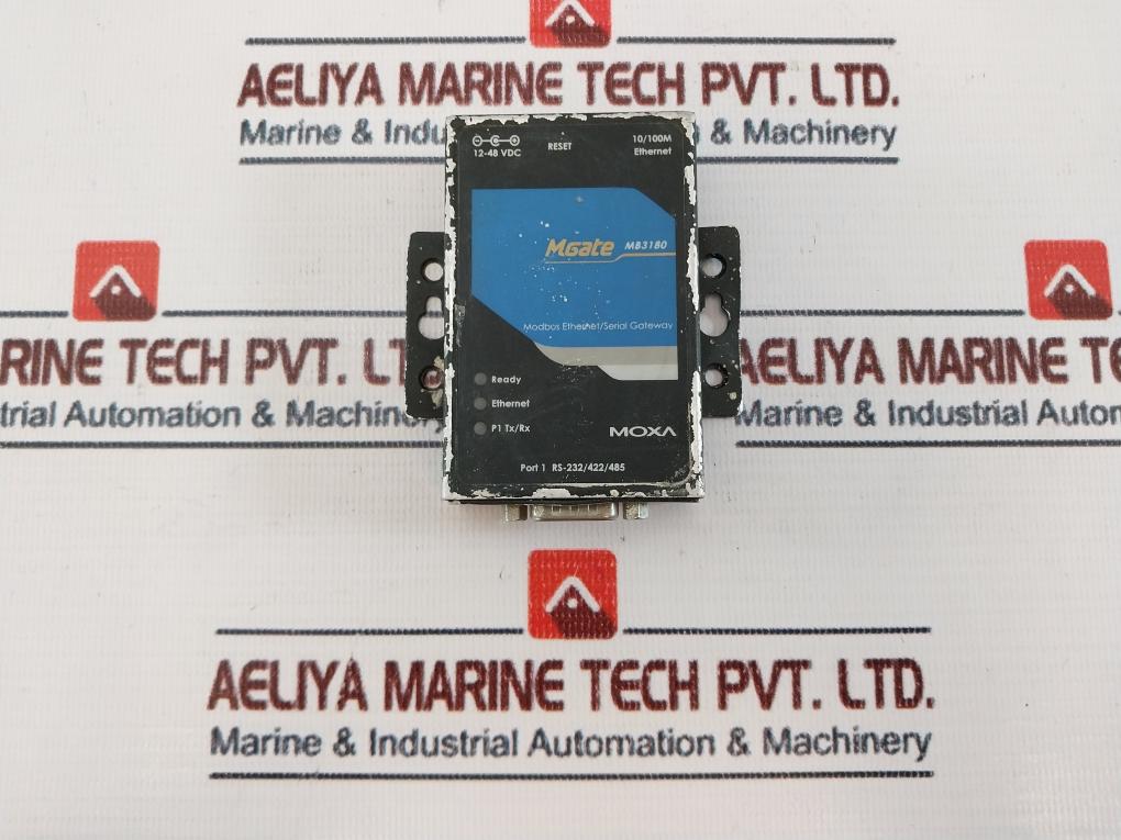 Moxa Mgate Mb3180 Modbus Ethernet/ Serial Gateway 12-48vdc Rev: 1.1 ...