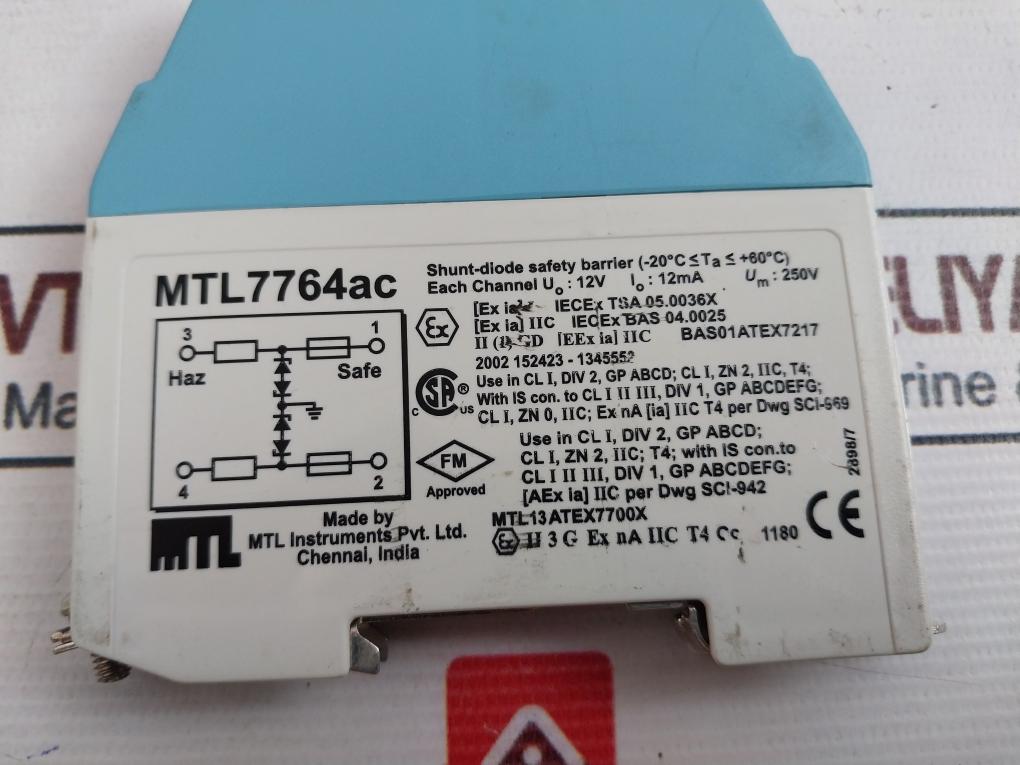 Mtl Instruments Mtl7764Ac Shunt-diode Safety Barrier – Aeliya Marine Tech