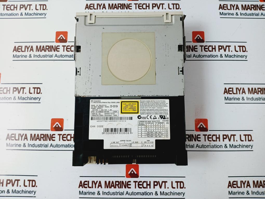 Nec Cd-3010A Cd-rom Reader 15636 5V-12Vdc 1.0A-1.2A Fcc Id: A3Dcd-3010 ...